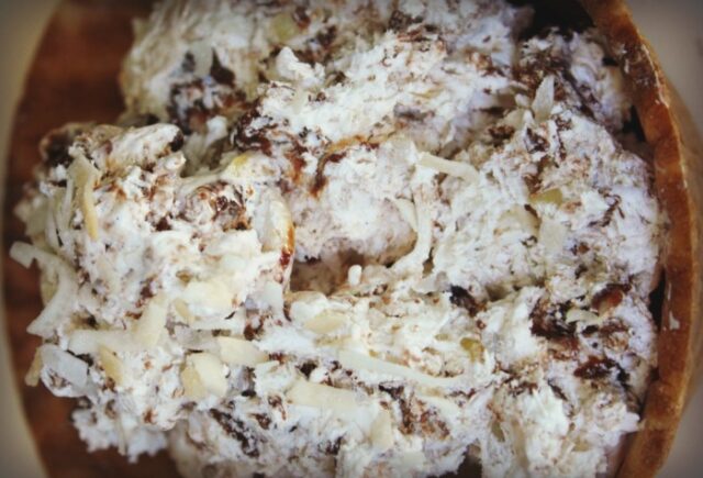 Frozen Cool Whip Ice Cream that tastes just like Almond Joy