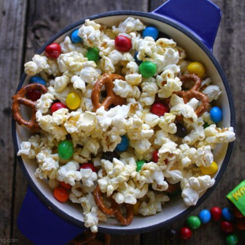 M&M Popcorn Snack Mix