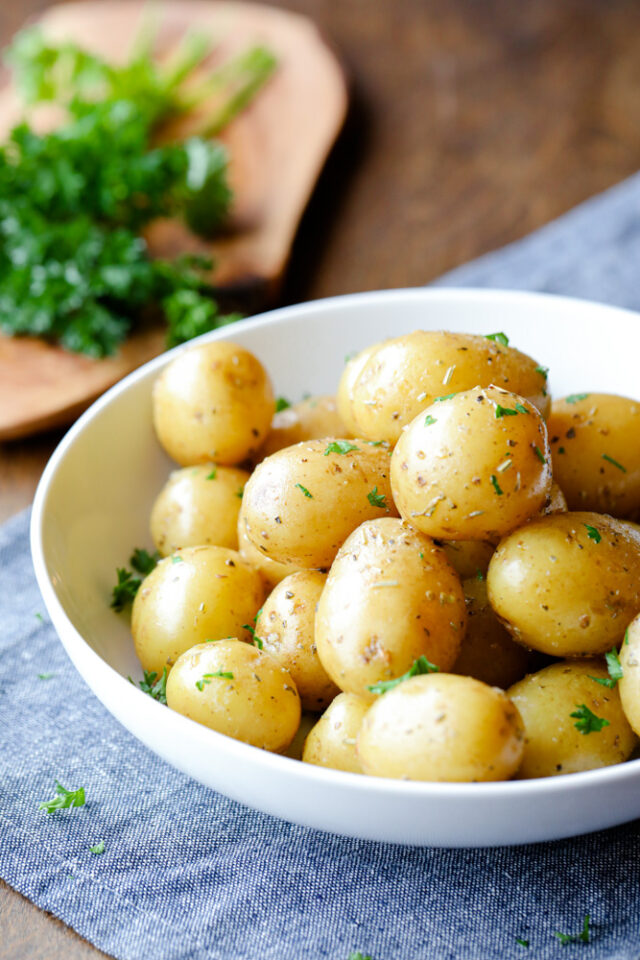 Boiled Baby Potatoes - Daily Appetite