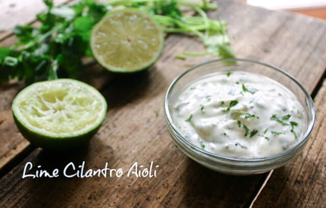 Cilantro Lime Aioli - Daily Appetite