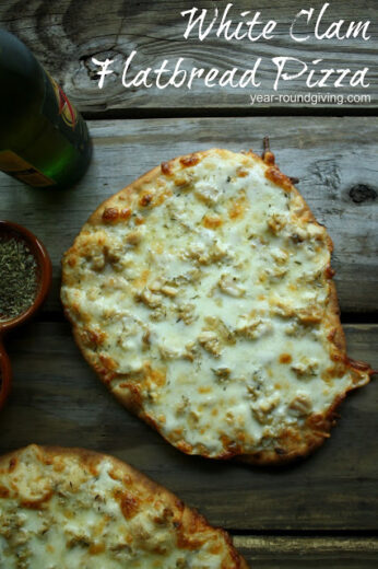 White Clam Flatbread Pizza - Daily Appetite