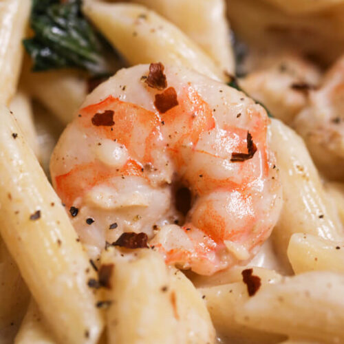 Creamy Lemon Basil Shrimp Pasta - Daily Appetite