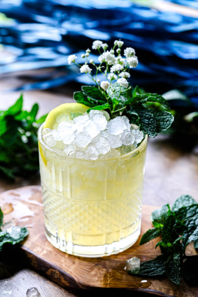 Floral Spiked Bourbon Lemonade