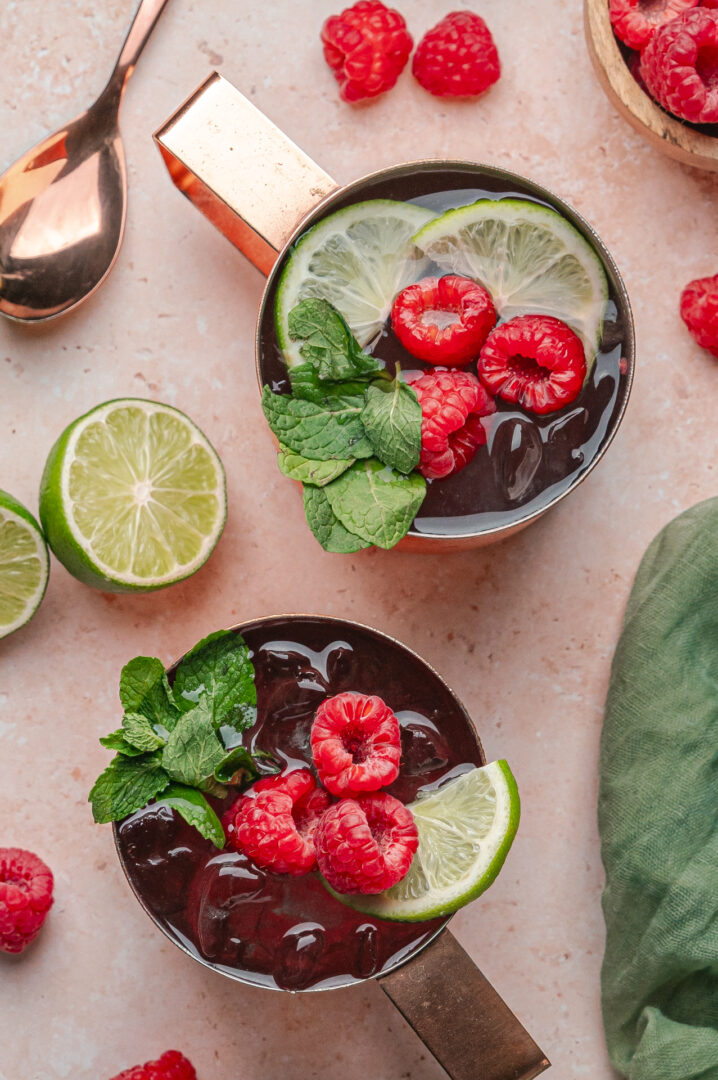 Raspberry Moscow Mule Cocktail