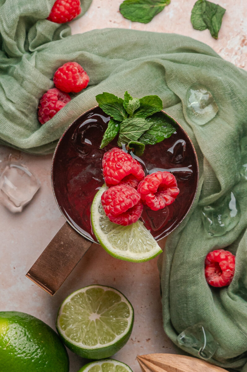 Raspberry Moscow Mule Cocktail